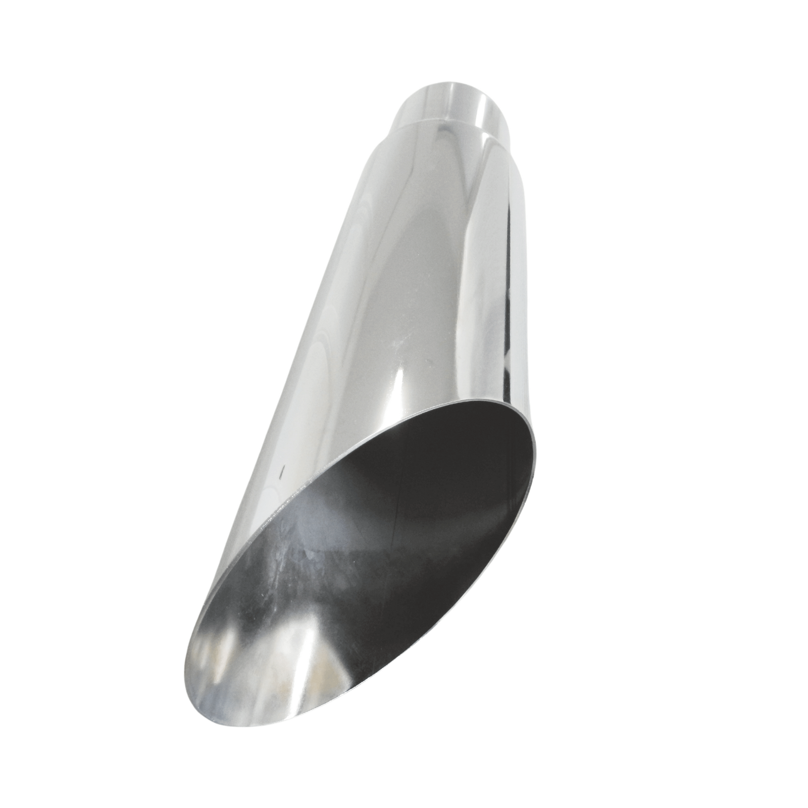 6" Reduced To 5" Chrome Truck Exhaust Stack Mitre Cut - EXO Auto Parts