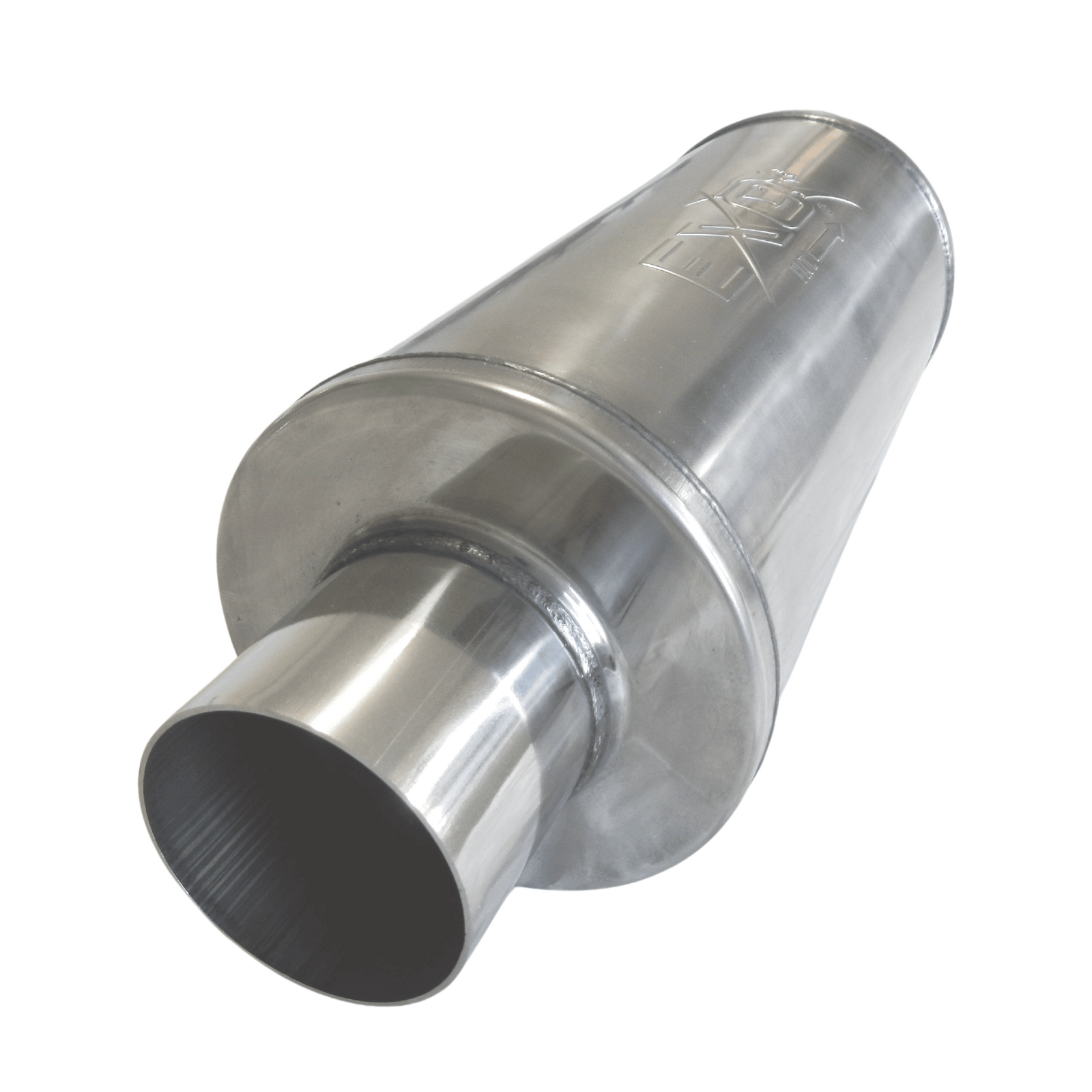 4" Race Performance Muffler Car Exhaust Stainless Steel Round Body ...