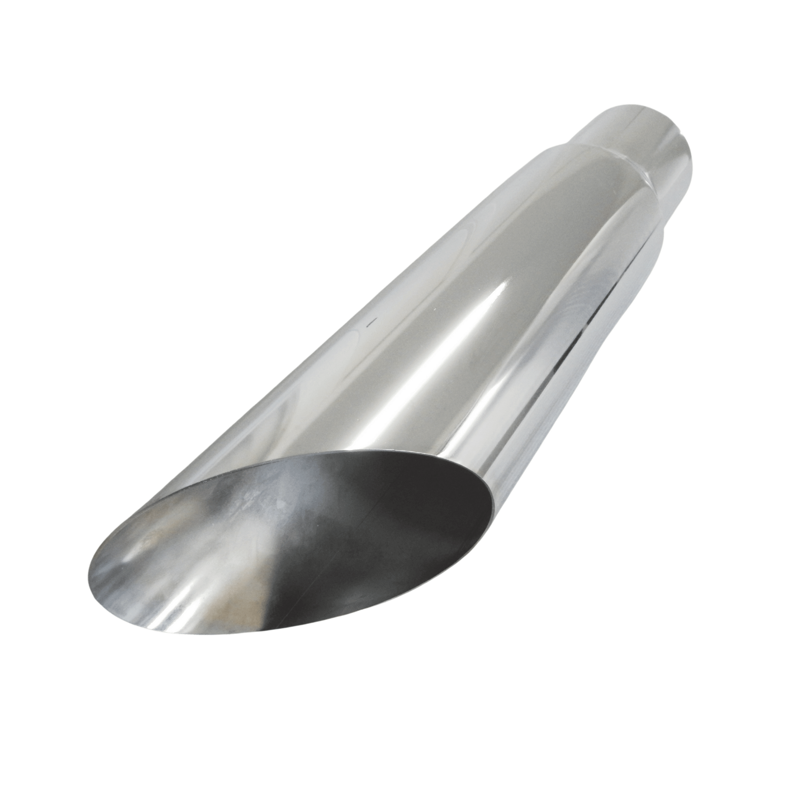 6" Reduced To 5" Chrome Truck Exhaust Stack Mitre Cut - EXO Auto Parts