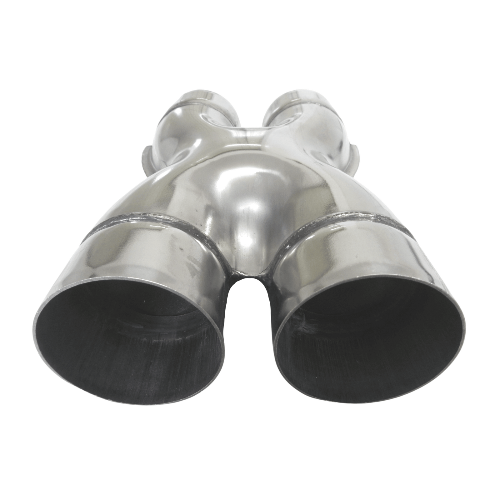 2" Up To 3" Inch Exhaust X Pipe Stainless Steel 409 Grade - EXO Auto Parts